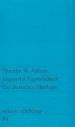 Negative Dialektik. Jargon der Eigentlichkeit. - Adorno Theodor W ...