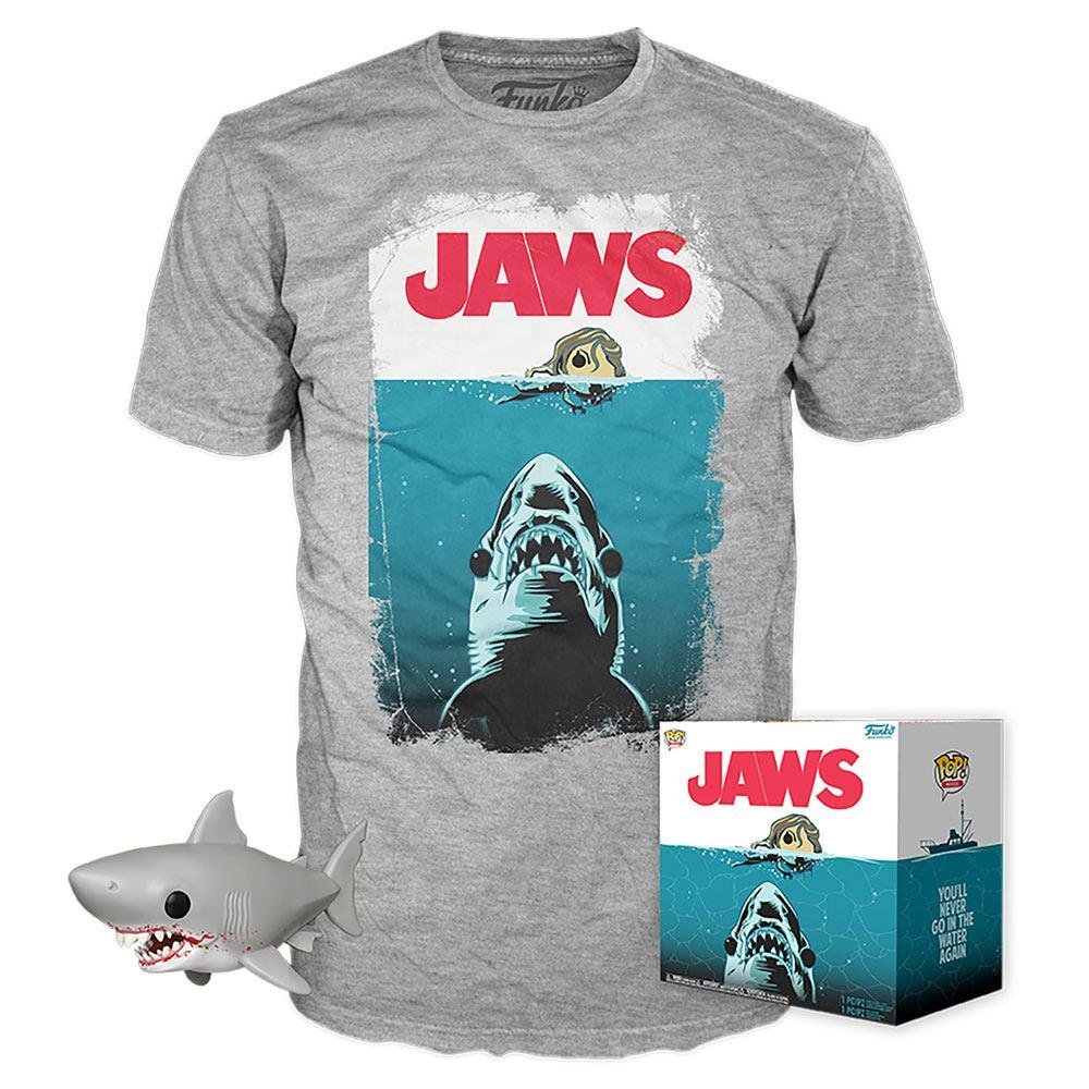 jaws - pop n° 758 great white shark + t-shirt (l) - Inna marka | Sklep EMPIK.COM