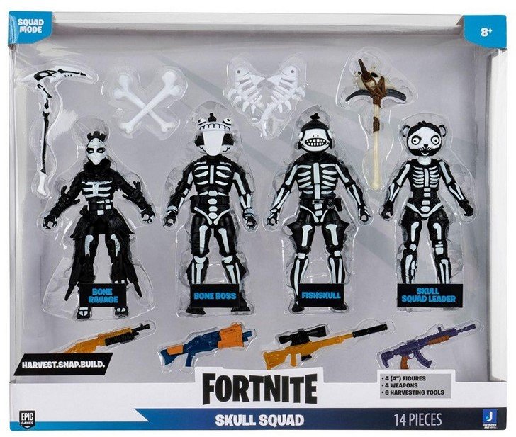 Jazwares Fortnite Skull Squad Action Figures 4Pak - JAZWARES | Sklep ...