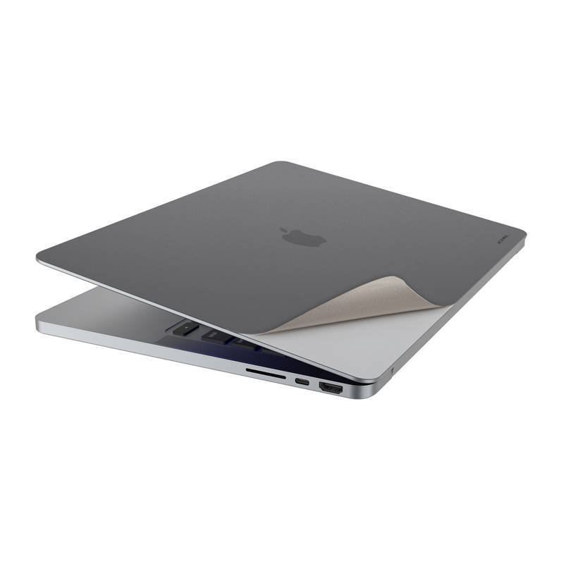 JCPal MacGuard Two-in-One Skin Set (Space Gray, Top skin+Back skin) for ...