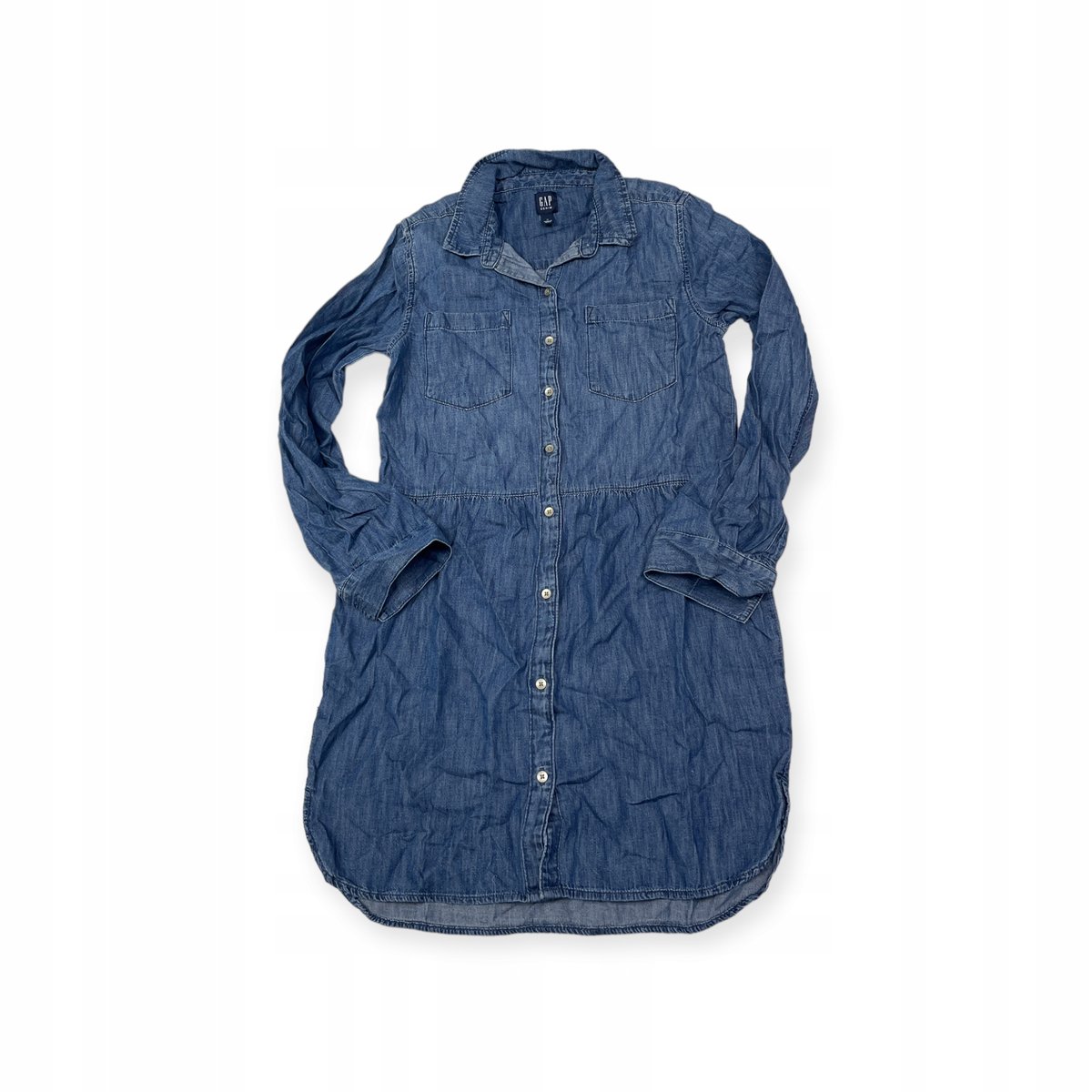 Jeansowa sukienka dziewczęca z długim rękawem Gap XL 12/13 lat - GAP | Sklep EMPIK.COM