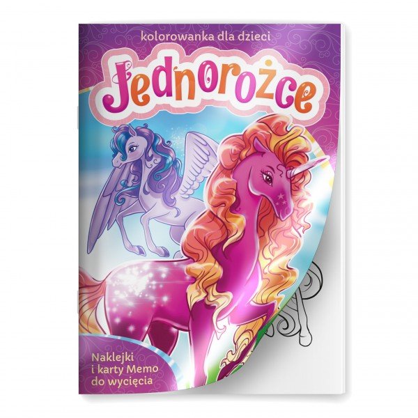 Jednorożce. Kolorowanka dla dzieci - Opracowanie zbiorowe | Książka w Empik