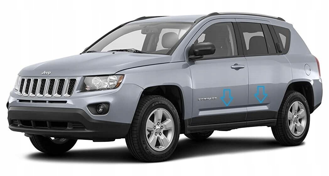 Jeep Compass 2007-2016 - Listwy chrom boczne drzwi chromowane - Martig ...