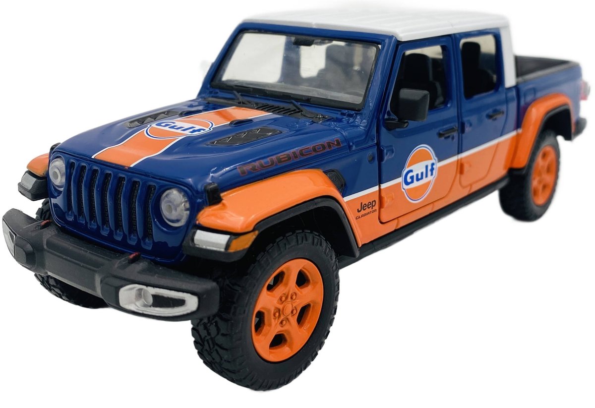 JEEP Gladiator Rubicon 2021 GULF model 1:27 Motormax 79663 - Motormax ...
