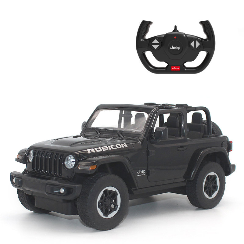 Jeep Wrangler JL R/C skala 1:14 Rastar 79400 samochód sterowany czarny ...