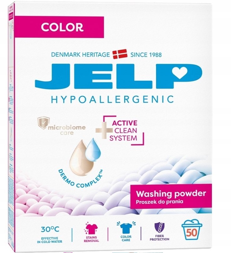 Jelp, Hipoalergiczny proszek do prania kolorowych tkanin, 3 kg - Jelp ...