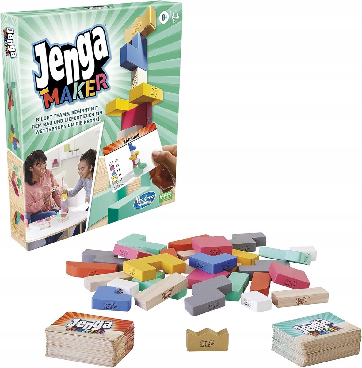 Jenga Maker Gra Imprezowa Klasyczna Drewniane Klocki Dla Dzieci I ...