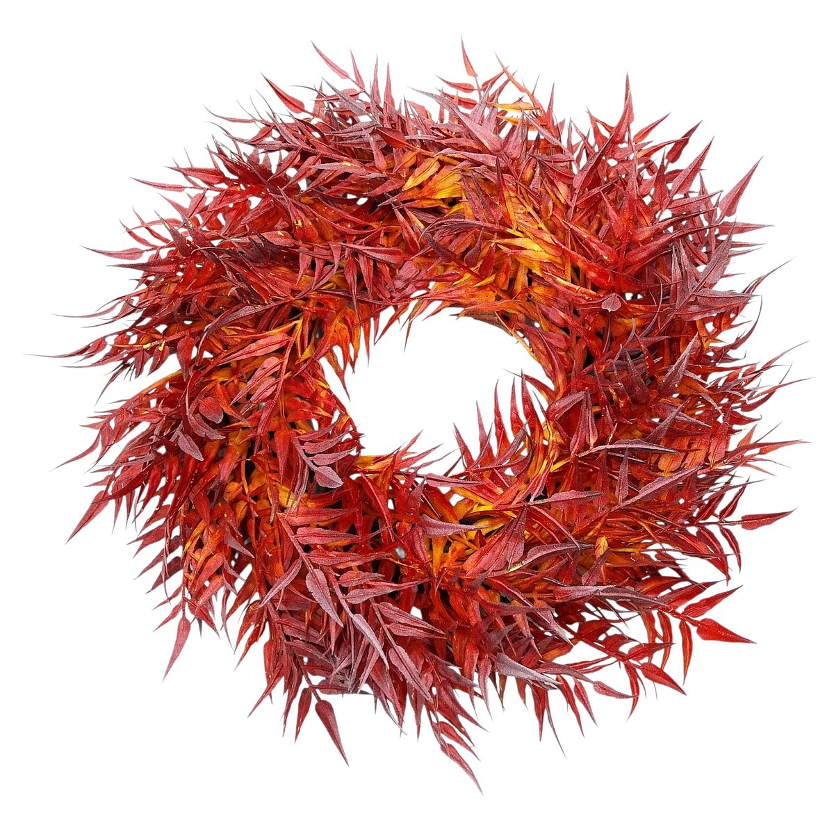 Jesienny wianek na drzwi wieniec na grób cmentarz stroik na znicz 35 cm - Inna marka | Sklep ...