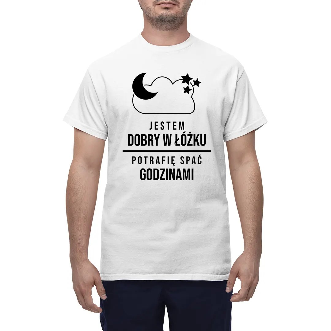 Jestem dobry w łóżku, potrafię spać godzinami - męska piżama na prezent - Koszulkowy | Moda ...