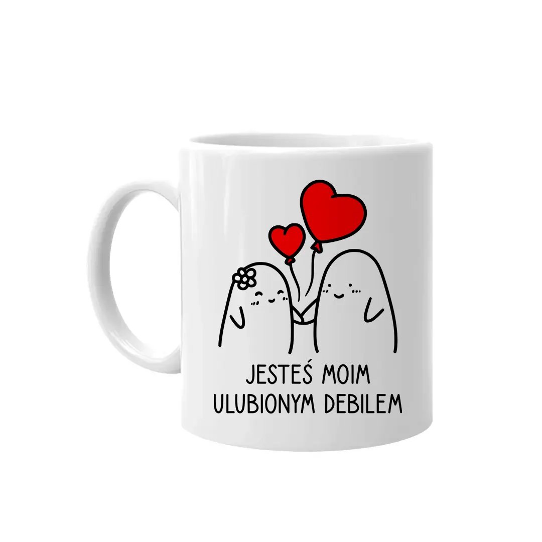 Jesteś moim ulubionym debilem - kubek na prezent - Koszulkowy | Sklep ...