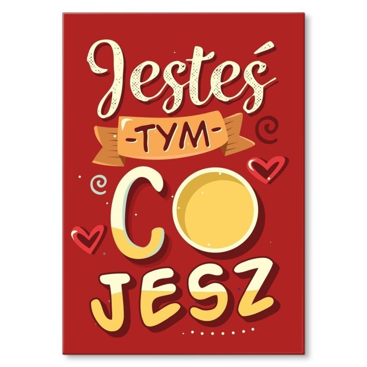 Jesteś tym co jesz Metalowy Plakat Blacha dekoracyjna Tabliczka Szyld ...