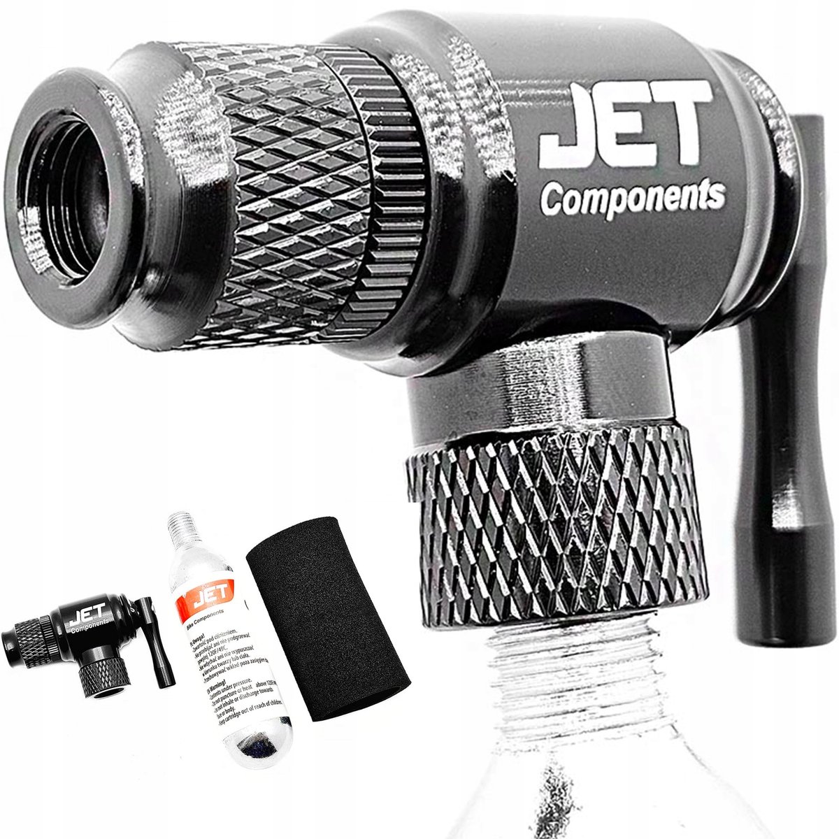 JET POMPKA CO2 PRESTA AUTO FV/AV + NABÓJ Z GWINTEM 16g - Jet | Sport Sklep EMPIK.COM