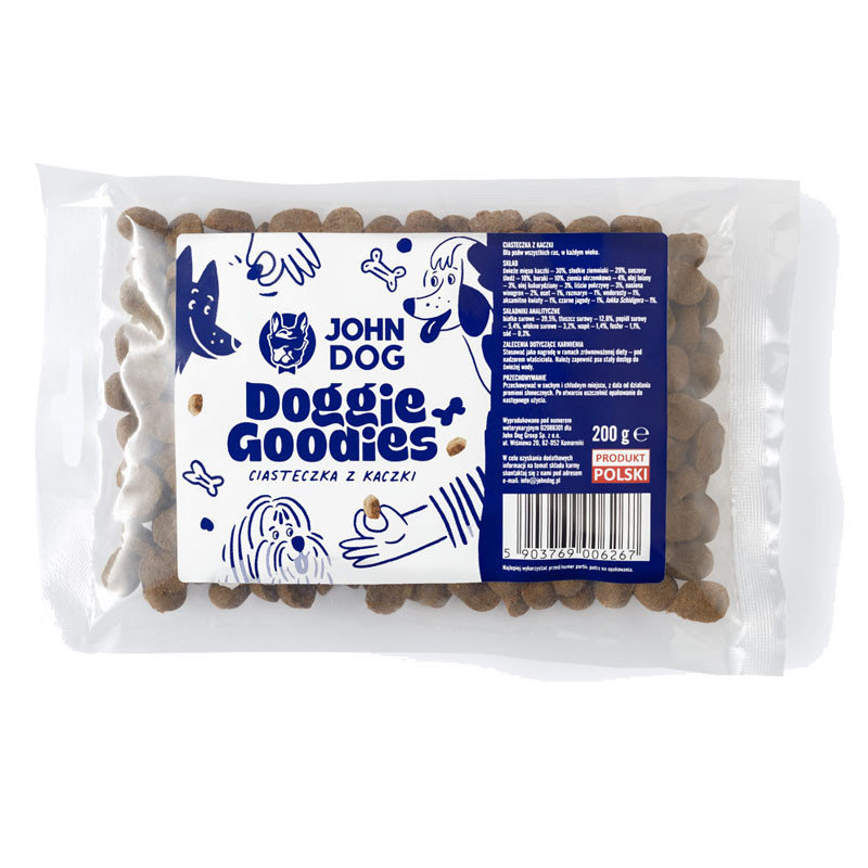 John Dog Doggie Goodies Ciasteczka Kaczka Małe 200G Refill - John Dog ...