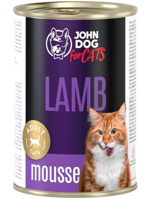 John Dog for Cats Mousse jagnięcina mus 400g - John Dog | Sklep EMPIK.COM