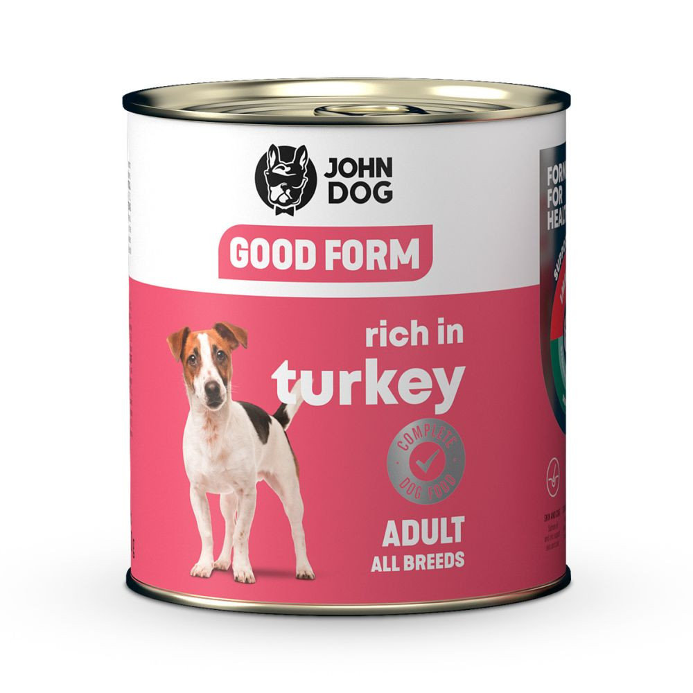 JOHN DOG GOOD FORM Turkey Adult Indyk 800g - John Dog | Sklep EMPIK.COM