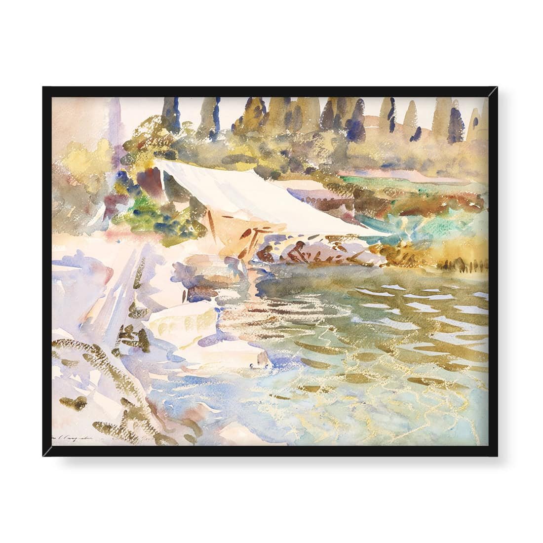 John Singer Sargent Jezioro Garda 50×40 - ANTYKWARIAT "CZUŁA JEST NOC ...