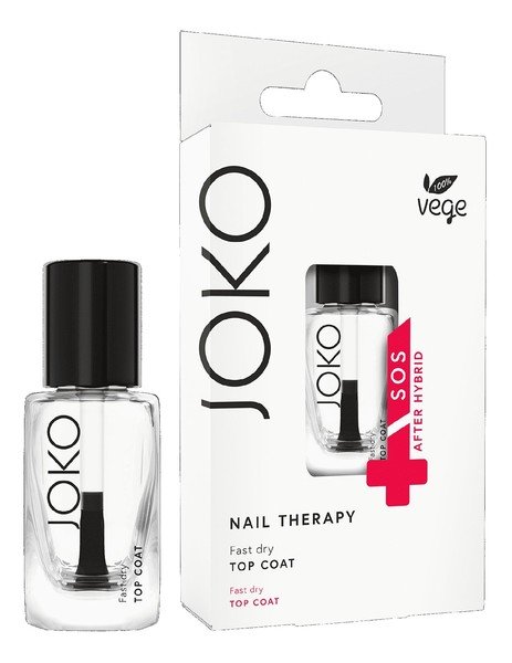 Joko Nail Therapy Top Coat do paznokci - fast dry 11ml | Sklep EMPIK.COM
