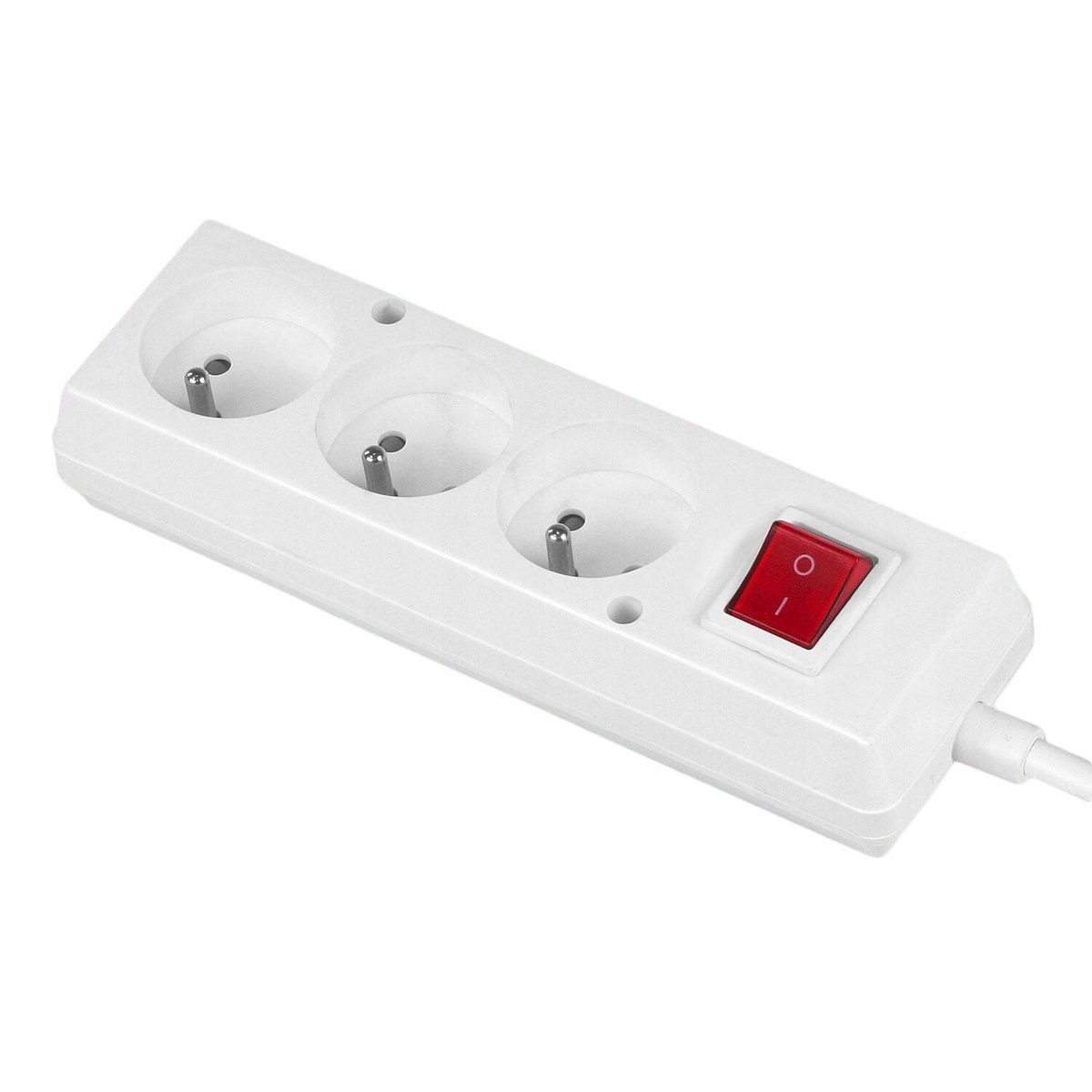Jonex Przedłużacz 3x2P+Z z wyłącznikiem 1,5m biały - Blow | Sklep EMPIK.COM