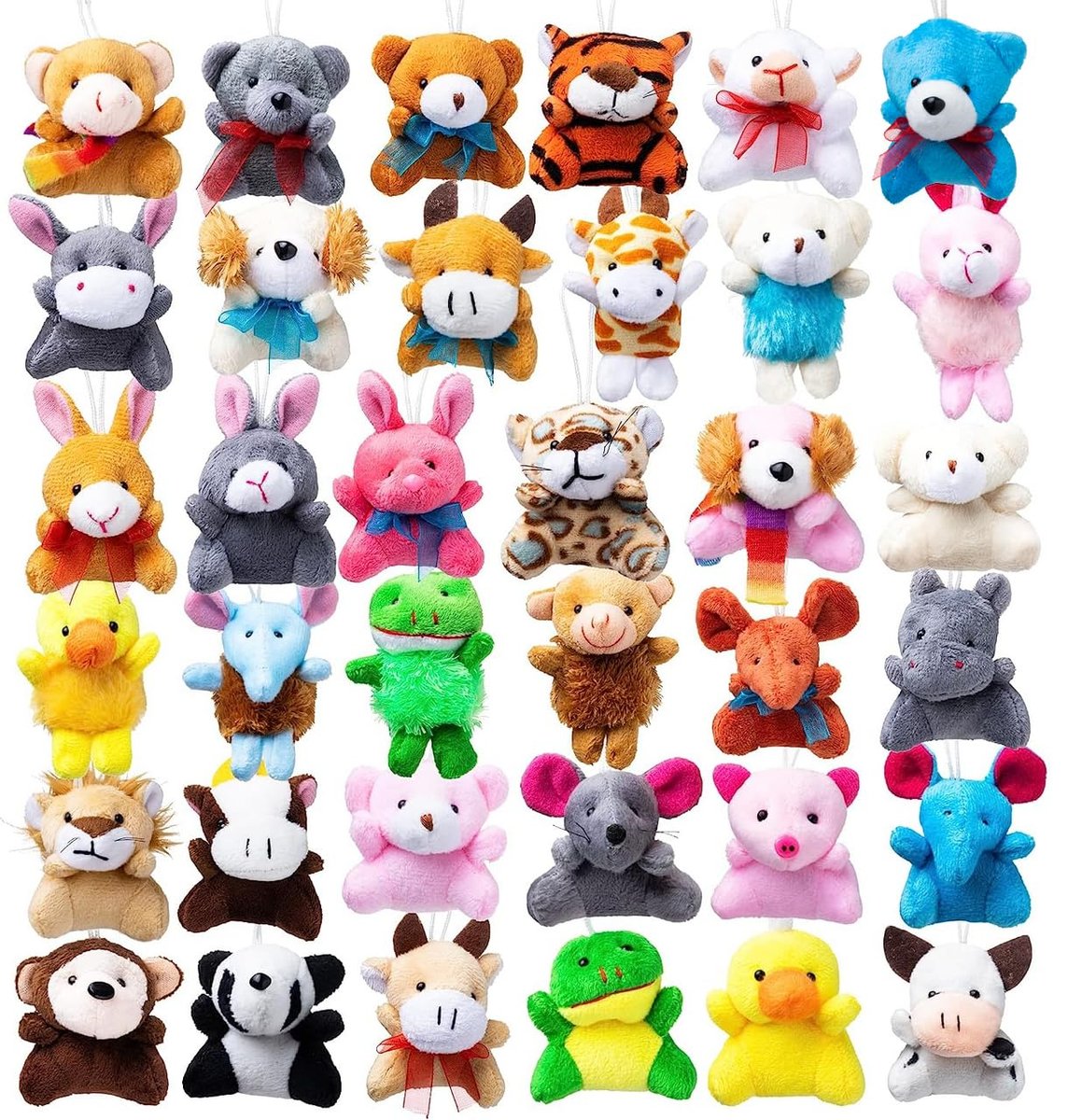 JOYIN 12 opakowań pluszowych zabawek (2,5-3"/6,4-7,6 cm każdy ...