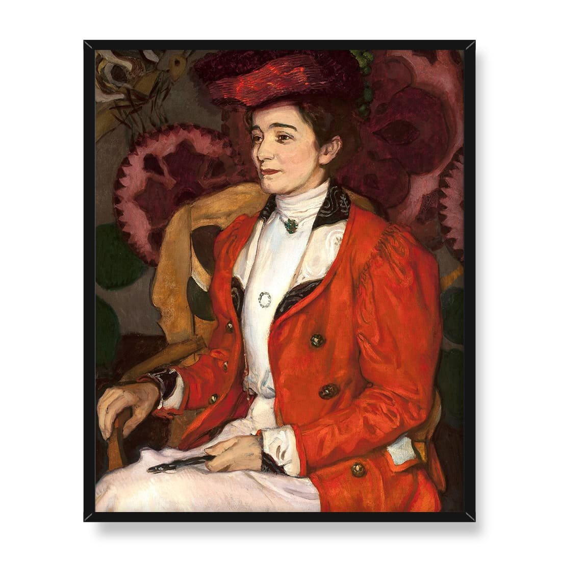Józef Mehoffer Portret Izy Axentowicz 40×50 W RAMIE - ANTYKWARIAT ...