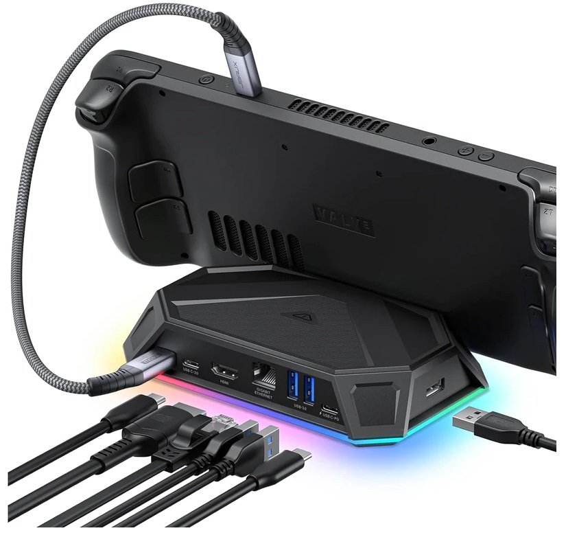 JSAUX HUB 8w1 USB-C HDMI 2.0 4K 60Hz Ethernet RJ45 Gigabit PD ...