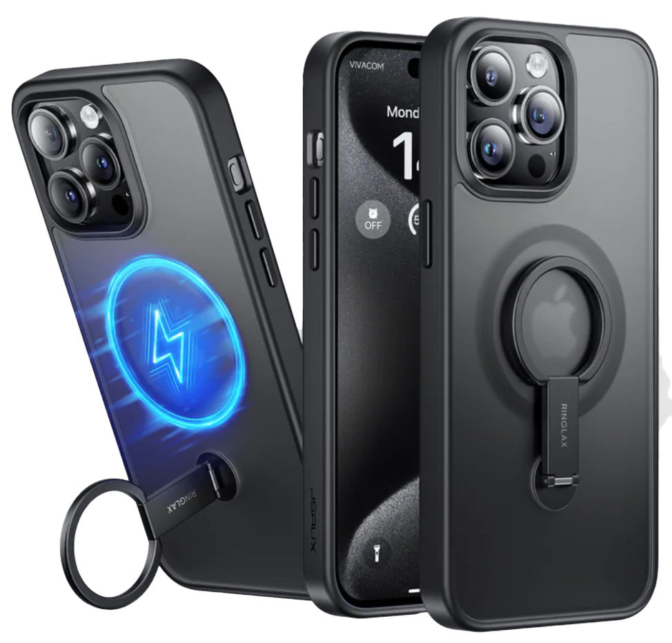 JSAUX iPhone 15 Pro Magnetyczne etui RingLax Case MagSafe uchwyt na palec - Tradebit | Sklep ...