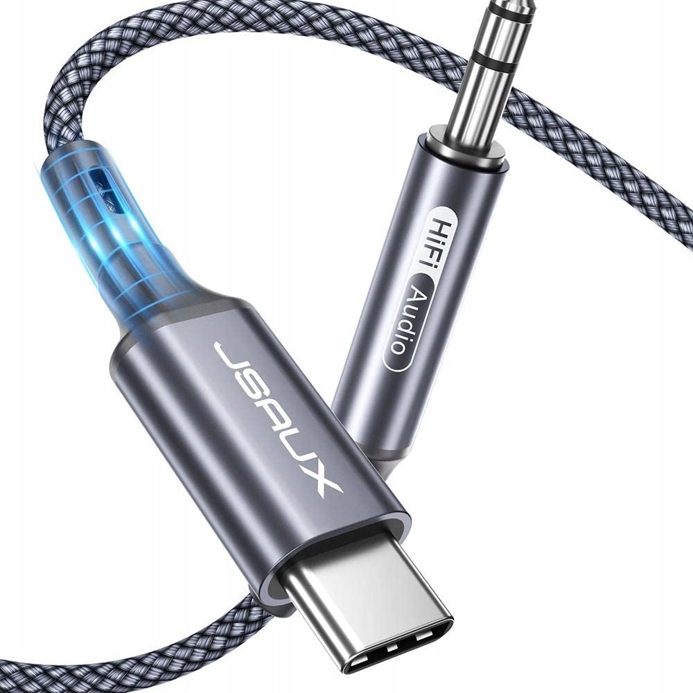JSAUX Kabel USB C na AUX 1 m - USB C do Jack 3,5 mm, Kabel Audio Aux ...
