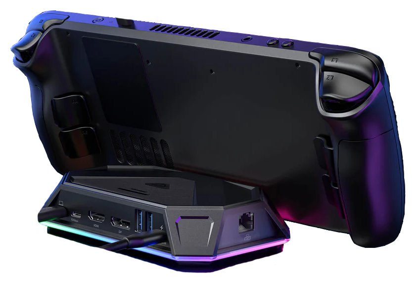 JSAUX Stacja dokująca Hub RGB HDMI 4K 120Hz 5Gbps HB1201B do Steam Deck ...