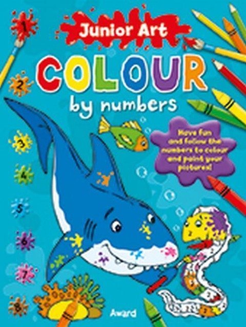 Junior Art Colour By Numbers: Shark - Anna Award | Książka w Empik
