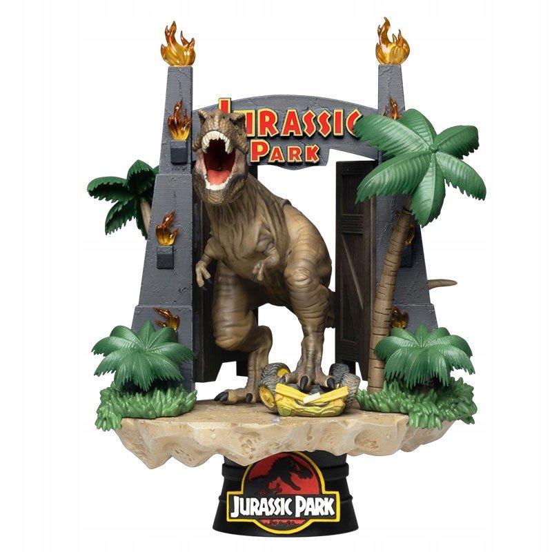 Jurassic Park - D-Stage Park Gate T-Rex 16Cm World - Mattel | Sklep ...