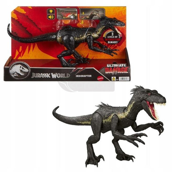 JURASSIC WORLD ULTIMATE DAMAGE Indoraptor, ze światłem i dźwiękiem ...