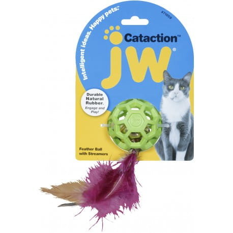 Jw Pet Piłka Z Piórkami Dla Kota Feather Ball With Bell 5Cm - JW Pet ...