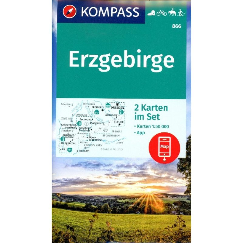 K 866 Erzgebirge (2 Karten im Set) - Opracowanie zbiorowe | Książka w Empik
