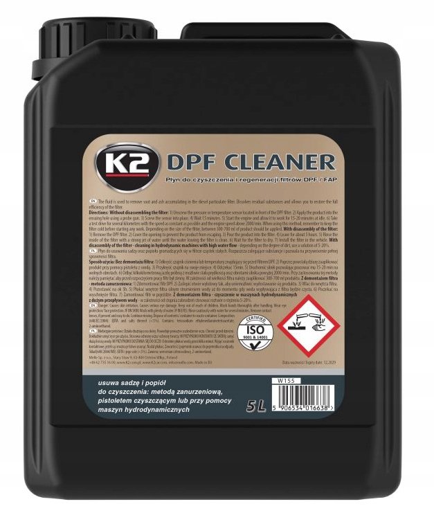 K2 DPF CLEANER - REGENERACJA DPF - 5L - W155 - K2 | Motoryzacja EMPIK