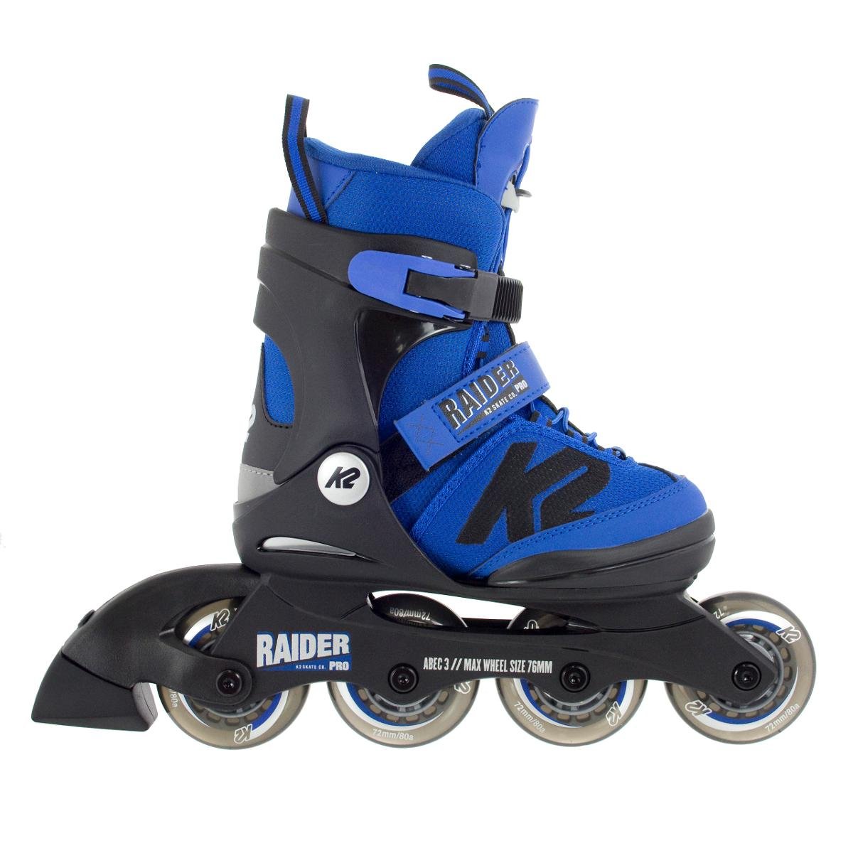 K2, Rolki regulowane dziecięce, Raider Pro, niebieskie, rozmiar 35-40 ...