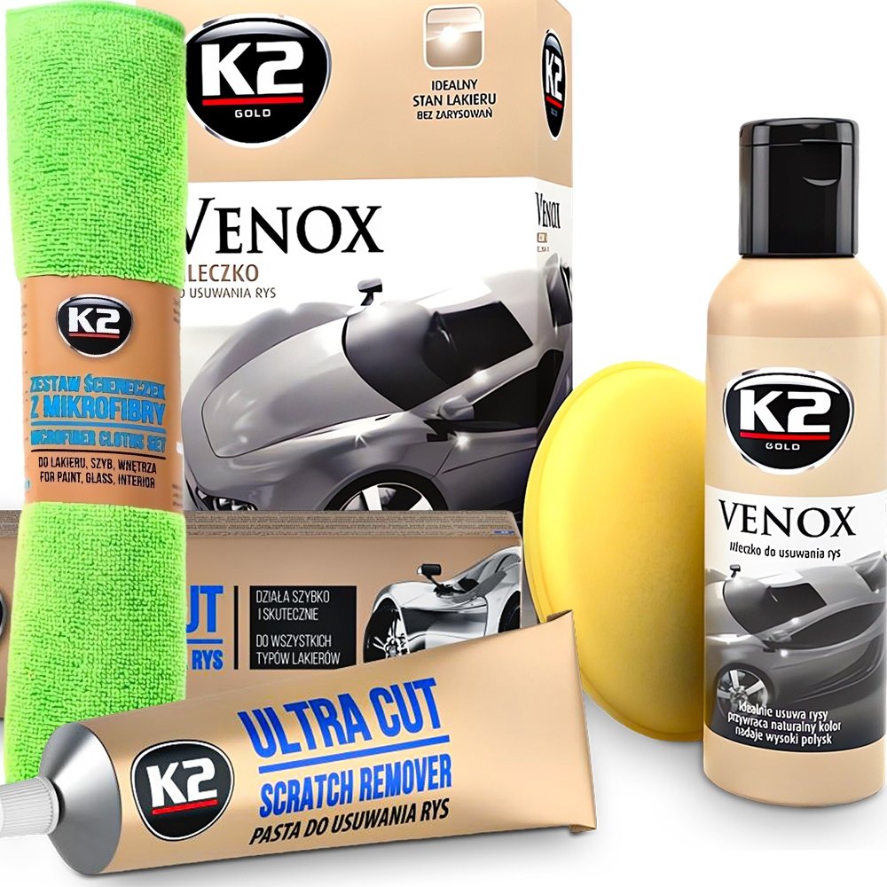 K2 Zestaw Do Usuwania Rys Zarysowań Lakieru Pasta Ultra Cut 4X ...