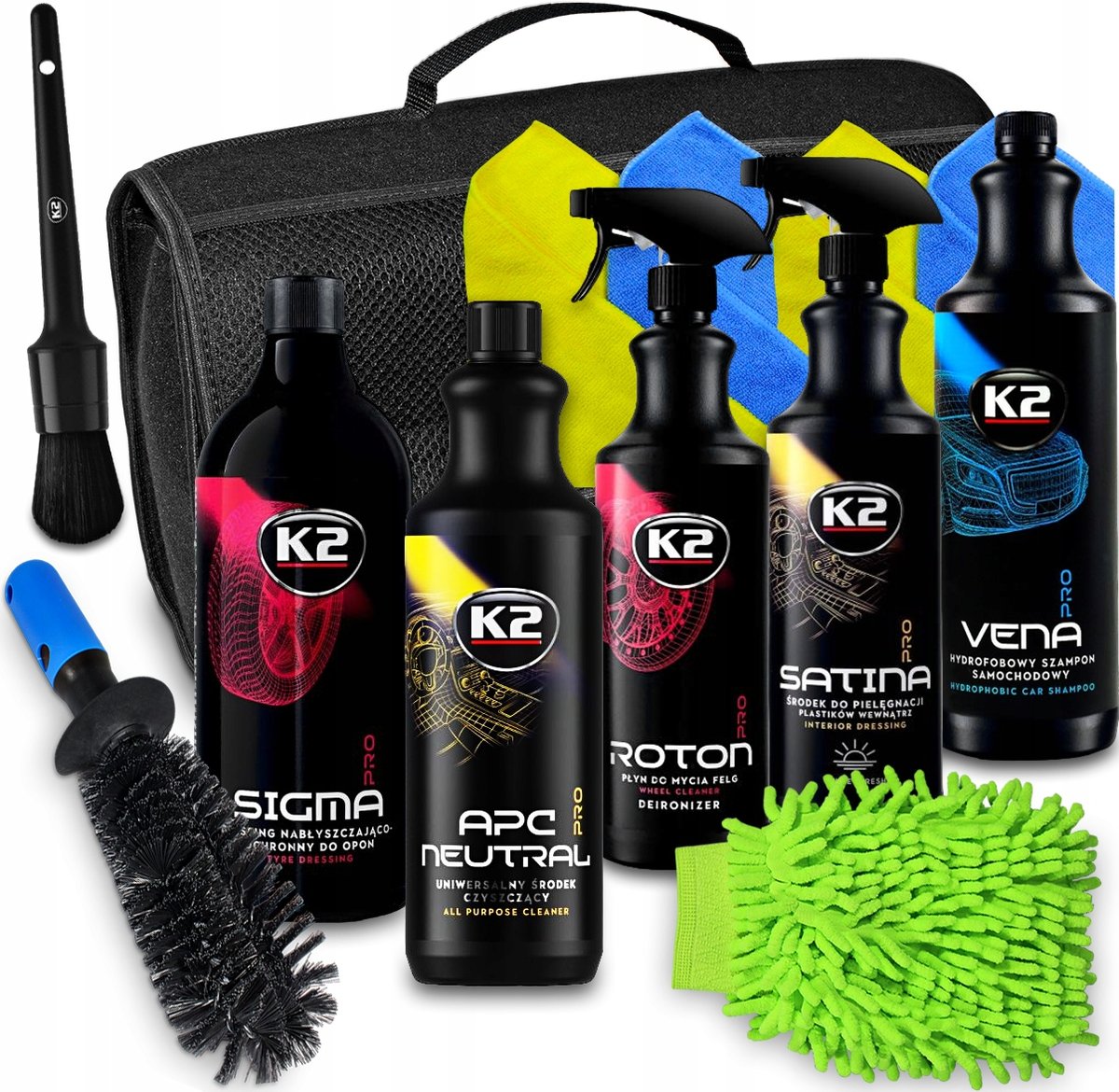 K2 Zestaw Xxl Kosmetyków Do Auta Detailing Torba - Inna marka ...