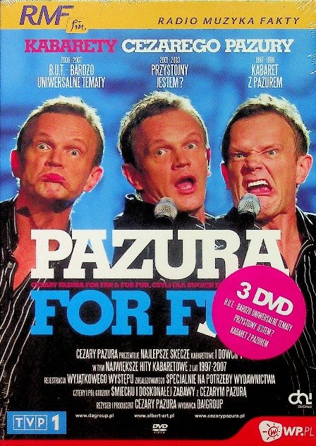 Kabarety Cezarego Pazury 3 DVD - W opisie | Książka w Empik