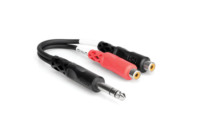 Kabel 6.35 mm Jack (TRS) - 2 x Gniazdo RCA HOSA YPR-102 - Hosa | Sklep EMPIK.COM