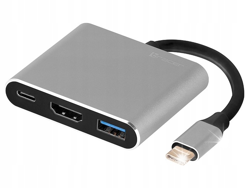 Kabel adapter USB-C Tracer TRAPOD46847 USB-C HDMI 4K USB 3.0 PDW 100W ...