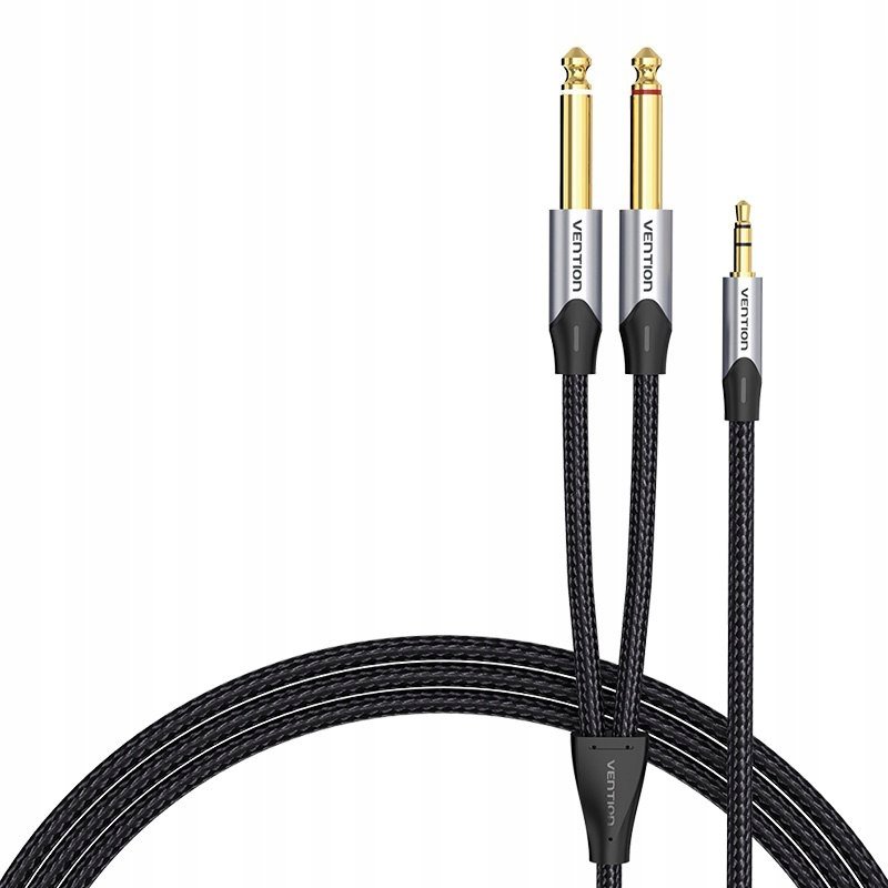 Kabel audio mini jack 3.5mm do 2x jack 6.35mm męski Vention BARHK 8m ...