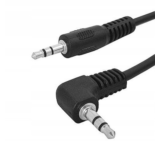 Kabel Aux Jack - Jack 3.5mm 0,8m kątowy - Lexton | Sklep EMPIK.COM