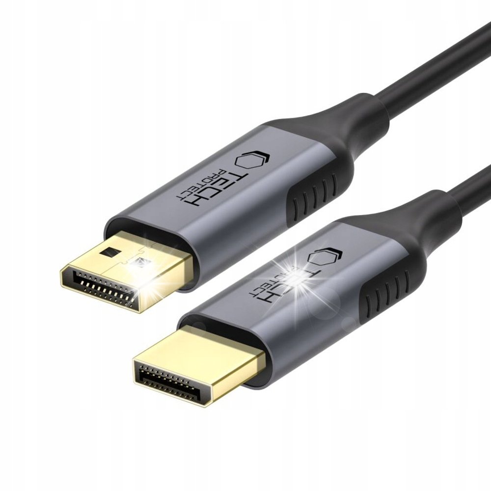 Kabel DisplayPort - DisplayPort 1.4 4K 60Hz 200cm, przewód, Tech ...