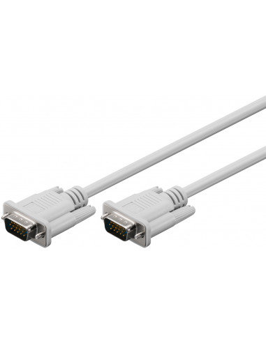 Kabel do monitora VGA, niklowany - Długość kabla 3 m - Goobay | Sklep ...