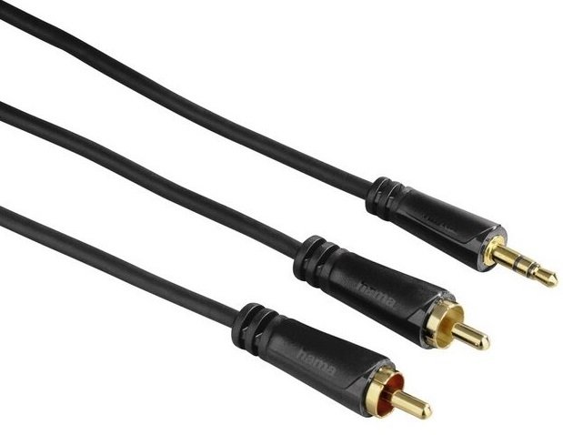 Kabel HAMA Jack 3.5mm - 2XCINCH, pozłacane końcówki, 1.5m - Hama ...
