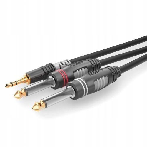 KABEL INSTRUMENTALNY SOMMER CABLE HBA 3S62 3M 3 M CZARNY HICON JACK 6 ...