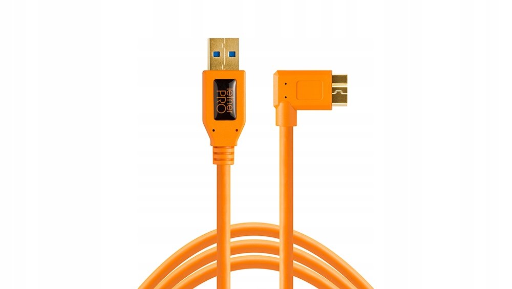 Kabel kątowy USB - Micro-B TETHER TOOLS Pro 4.6 m Pomarańczowy - Tether ...