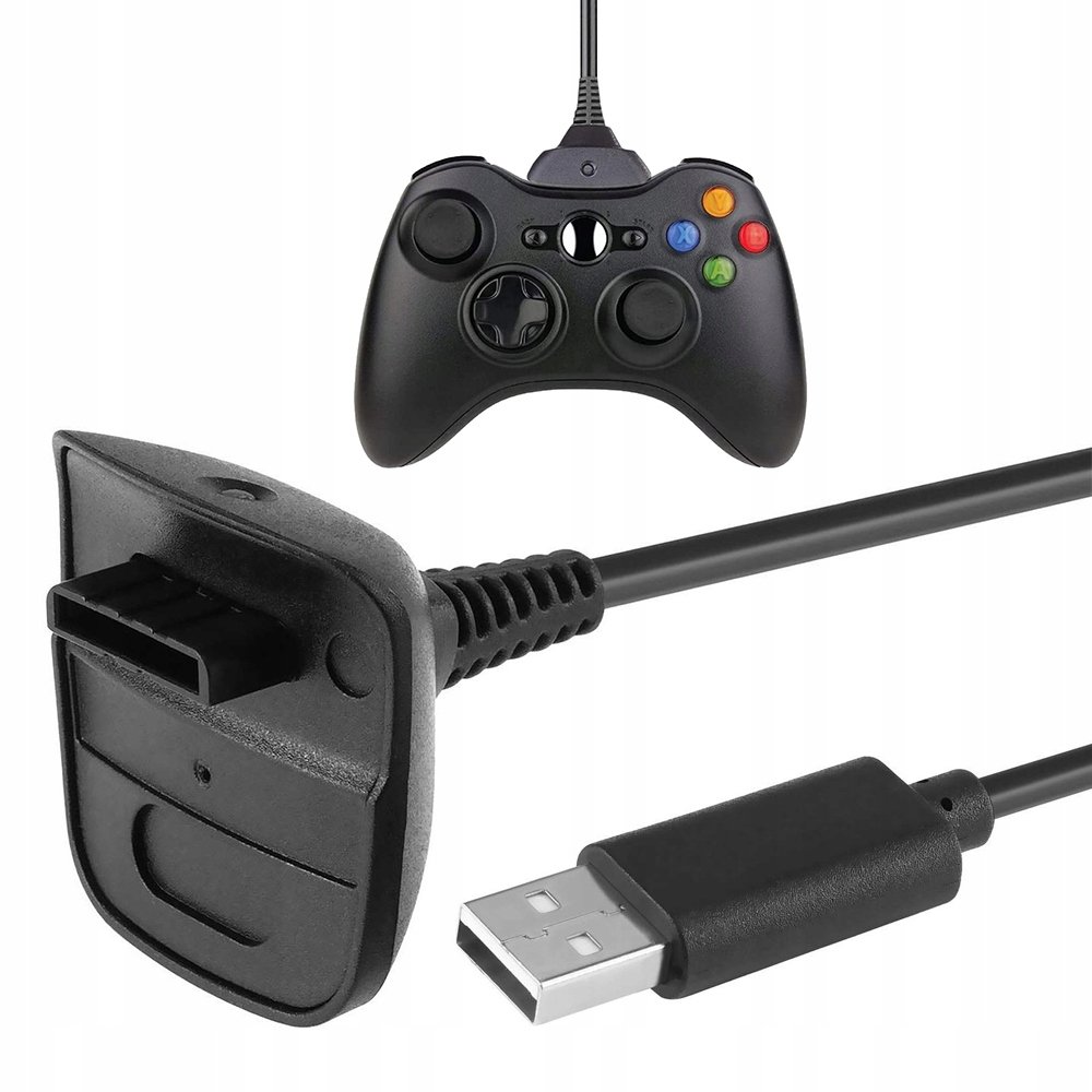 Kabel Ładowarka Do Pada Xbox 360 Usb Play Charge - VERK GROUP | Gry i ...
