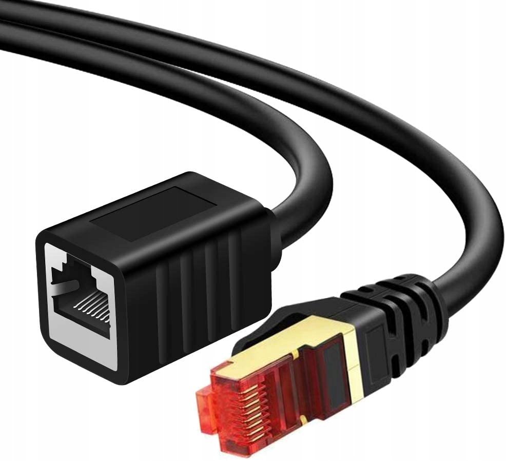 Kabel LAN przedłużacz CAT7/ RJ45/ 10BPS/ 600MHz/ CU/ 10m sieciowy ...