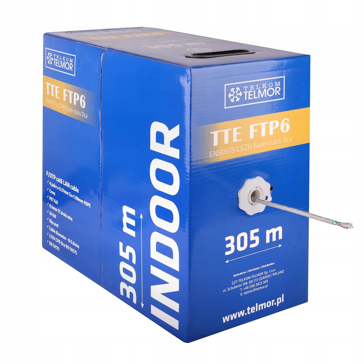 Kabel lan tte f/utp6 dca 305m - Telkom-Telmor | Sklep EMPIK.COM